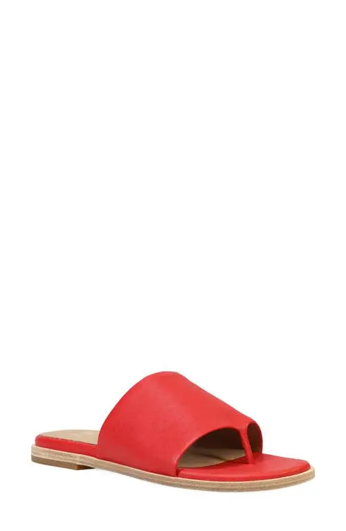 Eileen Fisher Kore Leather Slide Sandal - Flame
