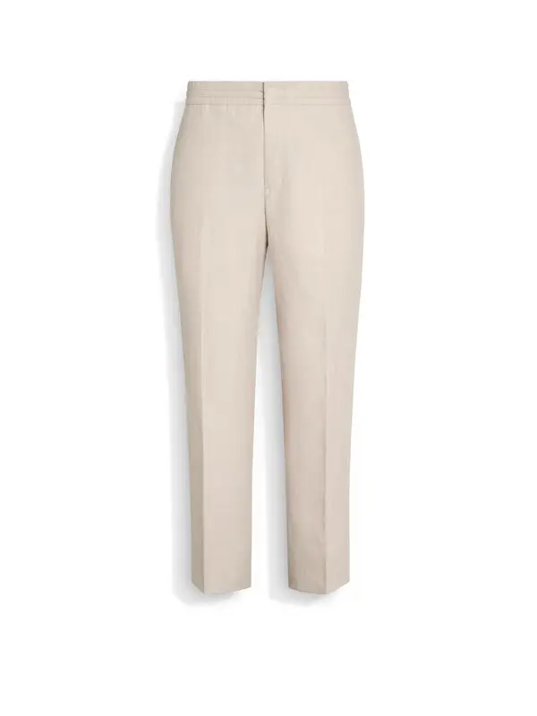 Zegna Oasi Lino Pants - Light Beige