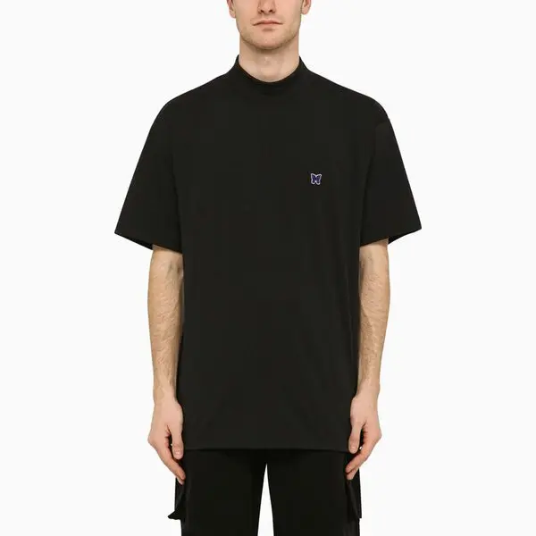 Needles Stand-up Collar T-shirt With Embroidery