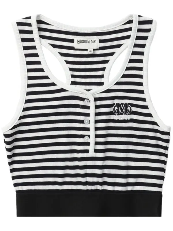 MUSIUM DIV. Striped Cropped Tank Top
