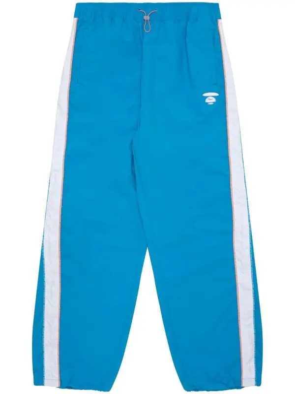 AAPE BY *A BATHING APE® Milo-embroidered Wide-leg Trousers