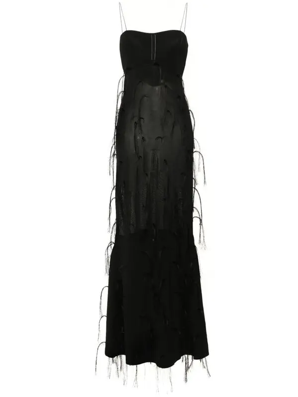 Jacquemus La Robe Fino Maxi Dress - Black | Editorialist