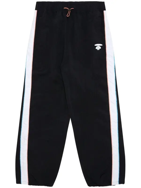 AAPE BY *A BATHING APE® Milo-embroidered Wide-leg Trousers