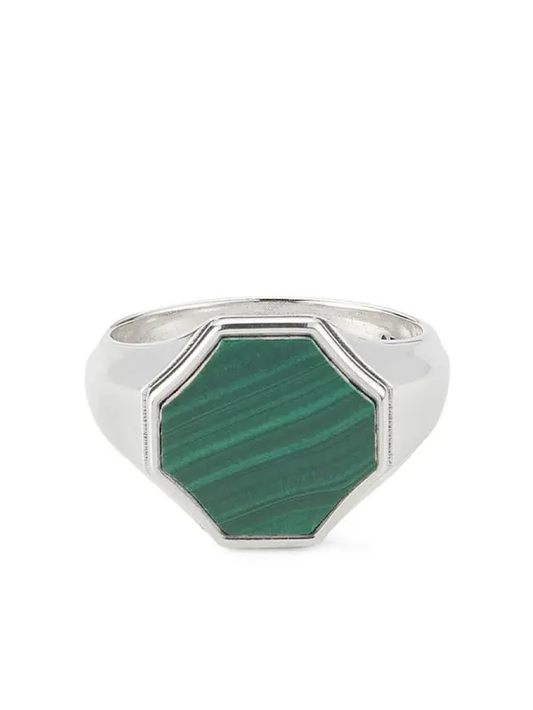 Emanuele Bicocchi Hex Signet Ring - Silver