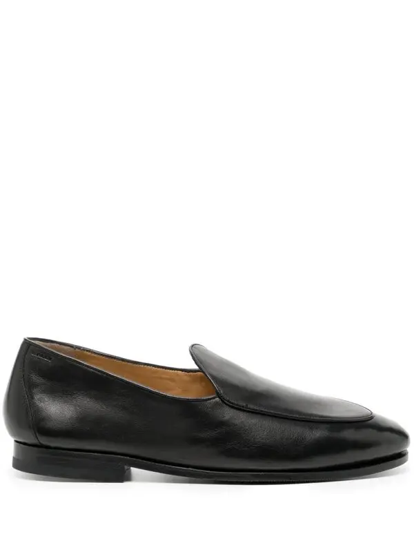 Bally Plume Debossed Leather Loafers