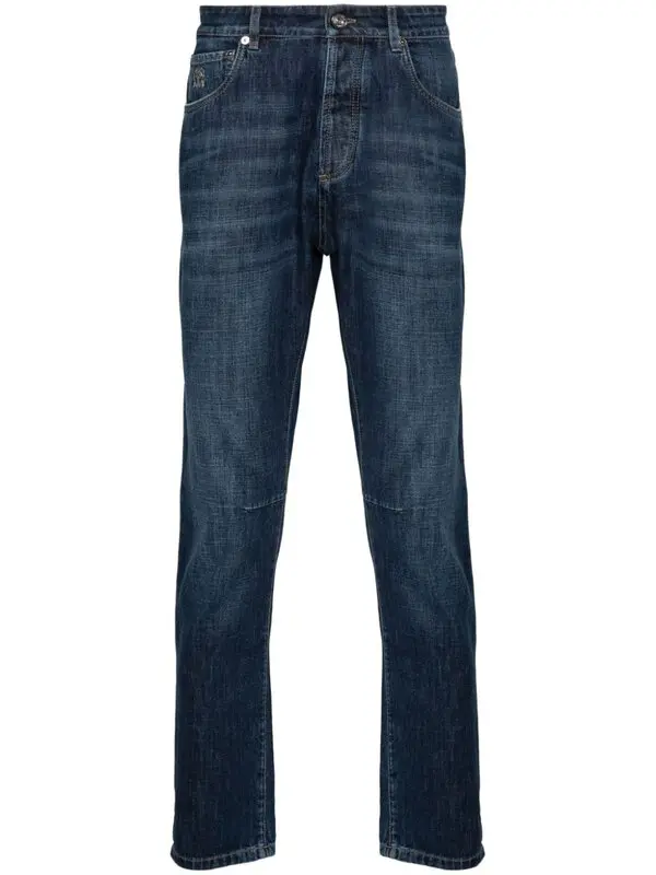 Brunello Cucinelli Solomei Embroidered Jeans