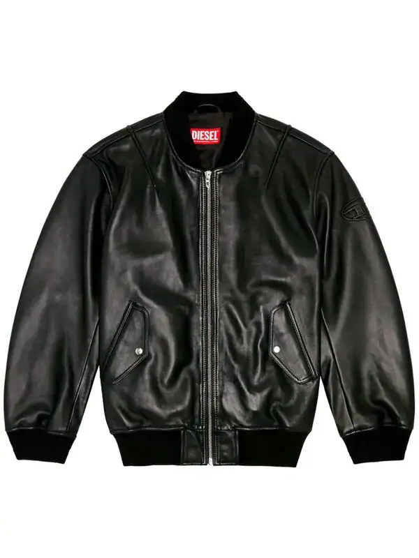 Diesel L-Pritts-New Leather Jacket In Black - 31% Off | Editorialist