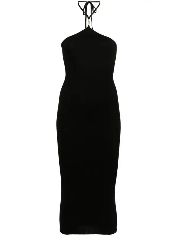 Amiri Ogo-paque Midi Dress - Black | Editorialist