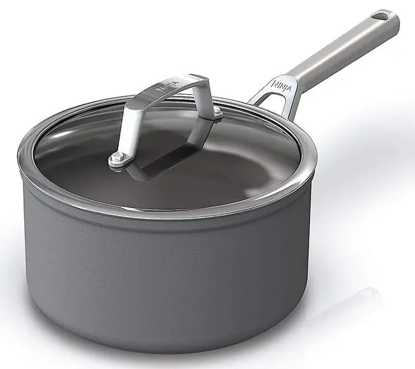 NINJA Foodi 3 1/2 Qt. Neverstick Premium Saucep An W Glass Lid
