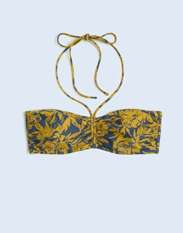 Madewell Second Wave Cinched Halter Bikini Top