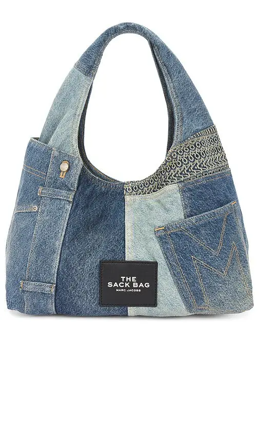 Marc Jacobs Deconstructed Denim Sack Bag - Indigo Multi