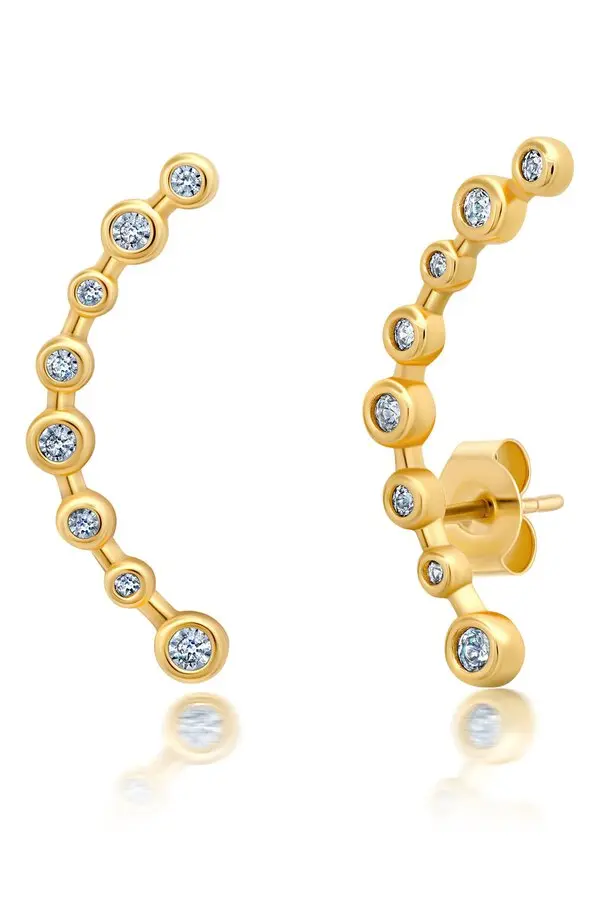 CRISLU Cubic Zirconia Ear Climbers