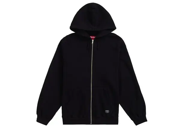 Supreme Hooded Zip Up Thermal - Black