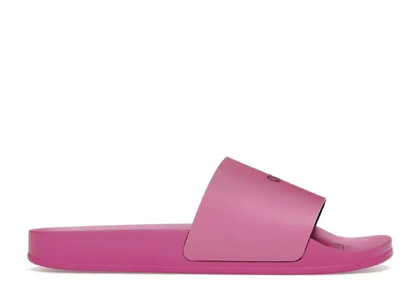 Off-White Pool Slides - Fuchsia