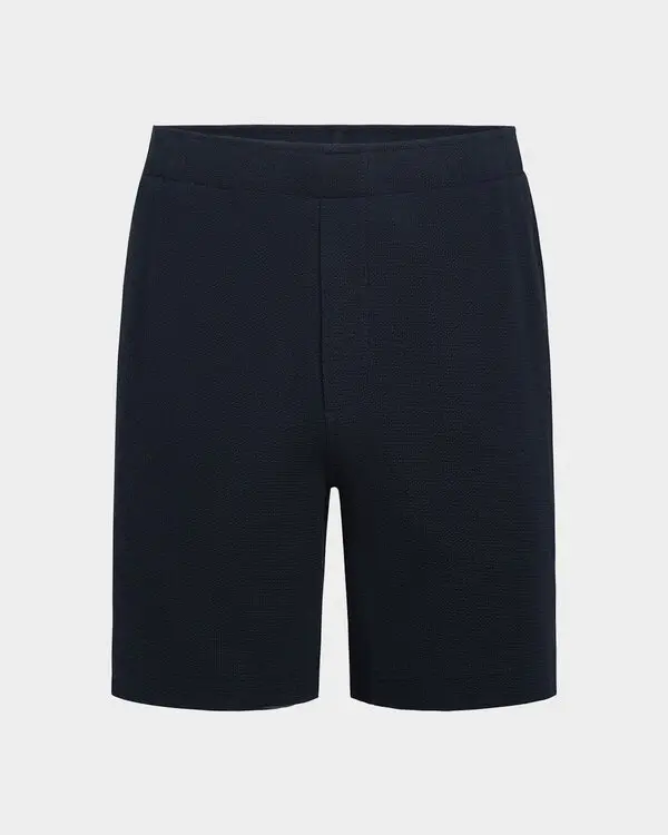 Vince Boucle Pull-on Shorts - Coastal Blue