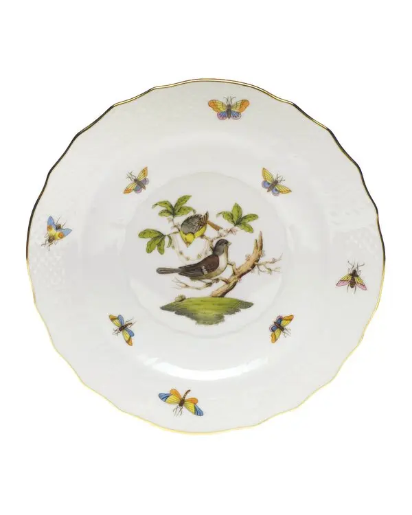 HEREND Rothschild Bird Salad Plate #1 - Multi Colors