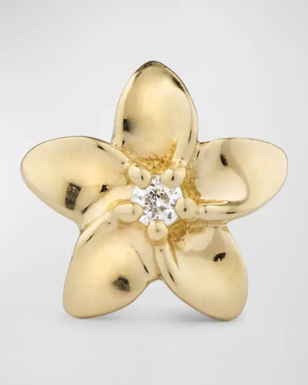 SYDNEY EVAN Tiny Plumeria Stud Earrings