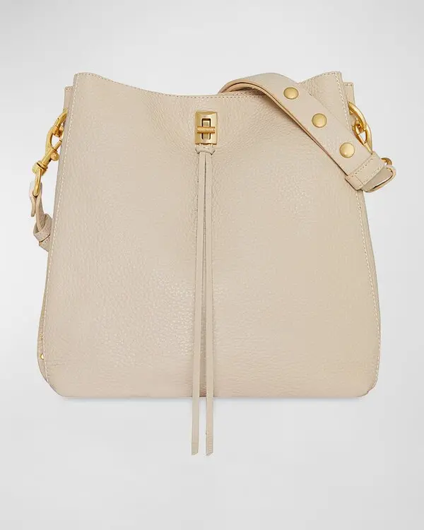 Rebecca Minkoff Darren Leather Shoulder Bag - Stone