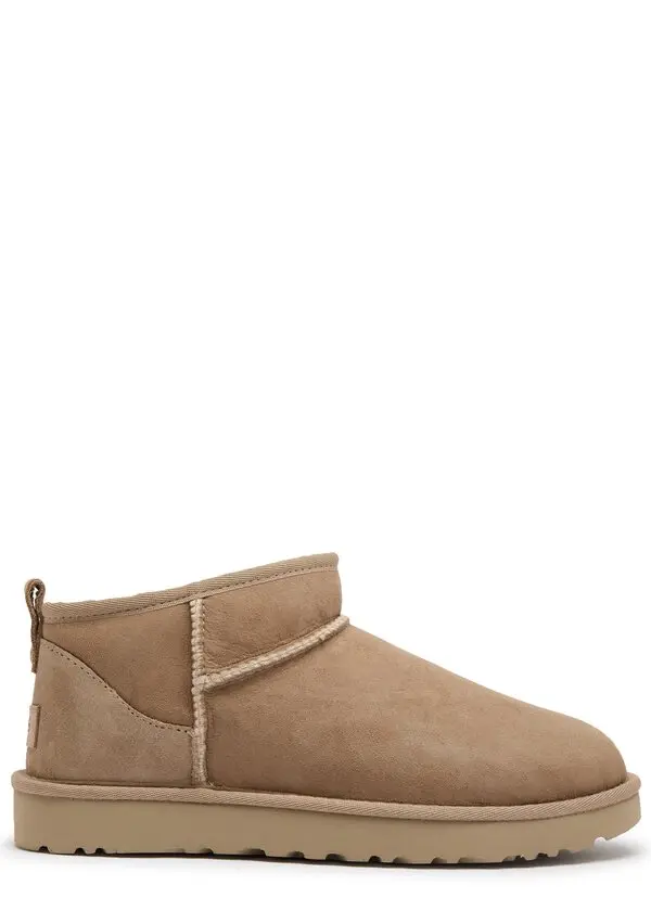 UGG Classic Ultra Mini Ankle Boots - Sand