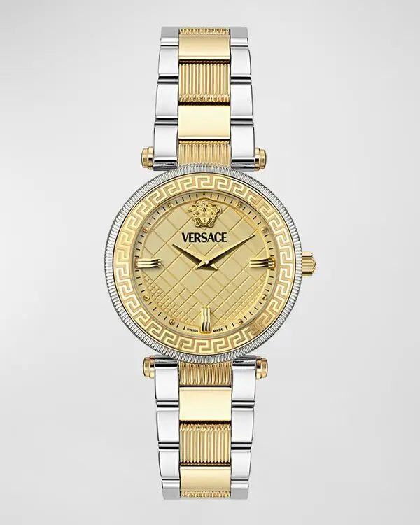 Versace 35mm Reve Watch With Bracelet Strap - Two Tone
