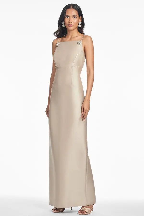 Sachin & Babi Pryce Column Gown - Gray