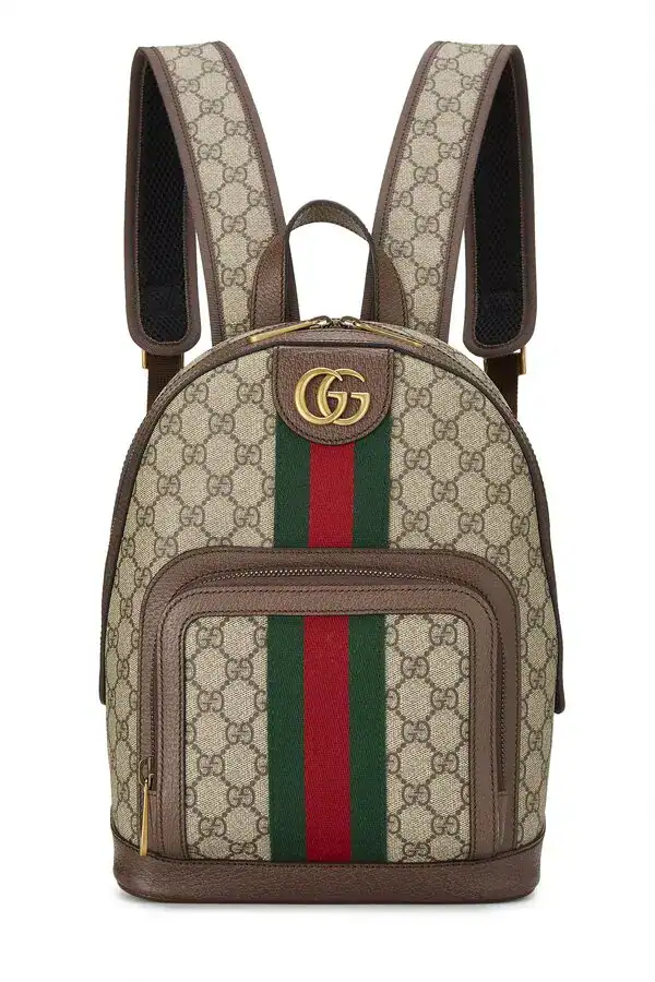 Gucci Original Gg Supreme Ophidia Backpack - Brown | Editorialist