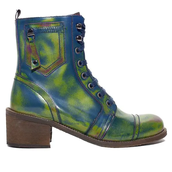 Buy UNITY IN DIVERSITY Patriot Boots In Elektra Navy/green - Multi At ...