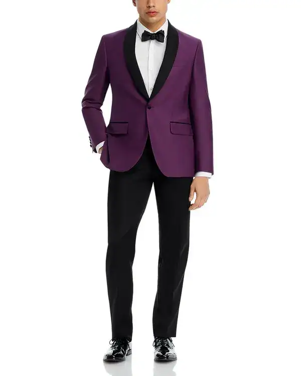 Ted Baker London Josh Modern Fit Tuxedo Jacket In Purple 55% Off