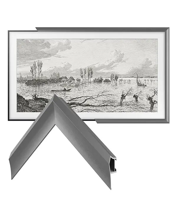 DECO TV FRAMES 43" Alloy Prismatic Frame For Samsung The Frame Or Frame Pro Tv 2021-2025 - Prismatic Graphite