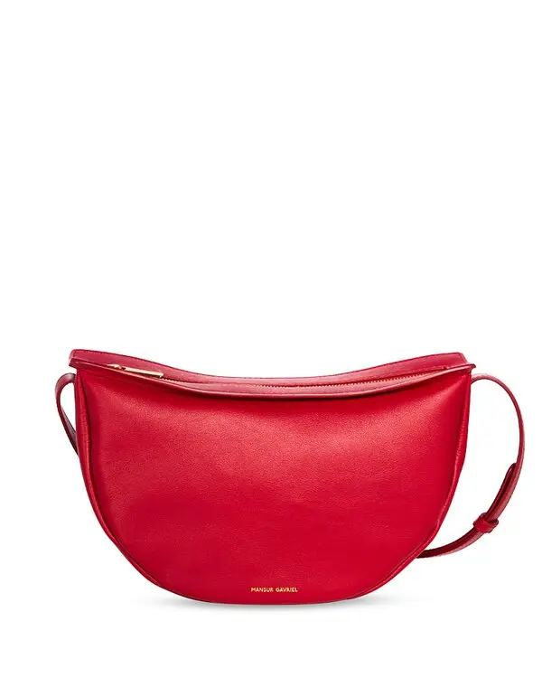 MANSUR GAVRIEL Moon Sling Leather Crossbody Bag - Flamma