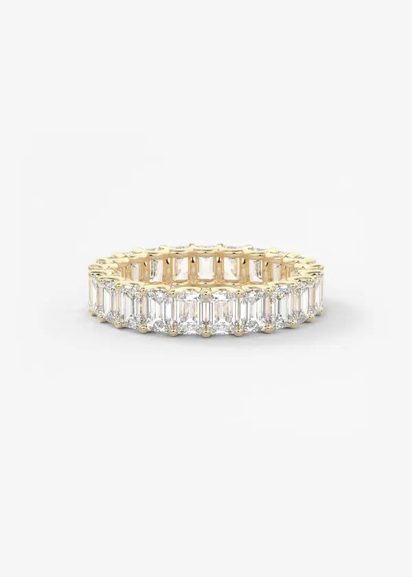 FRANK DARLING Emerald Cut Eternity Band