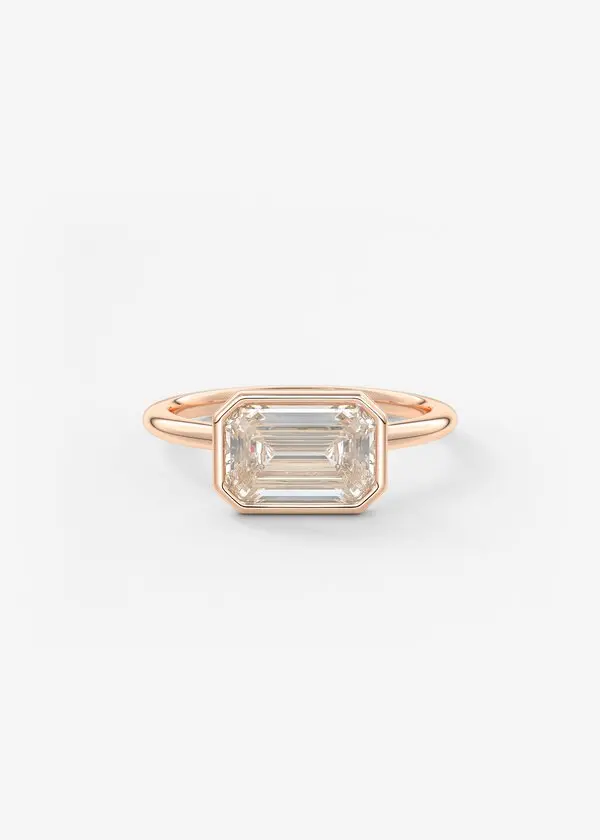 FRANK DARLING The Daily Bezel E.w. Emerald Ring - Yellow Gold