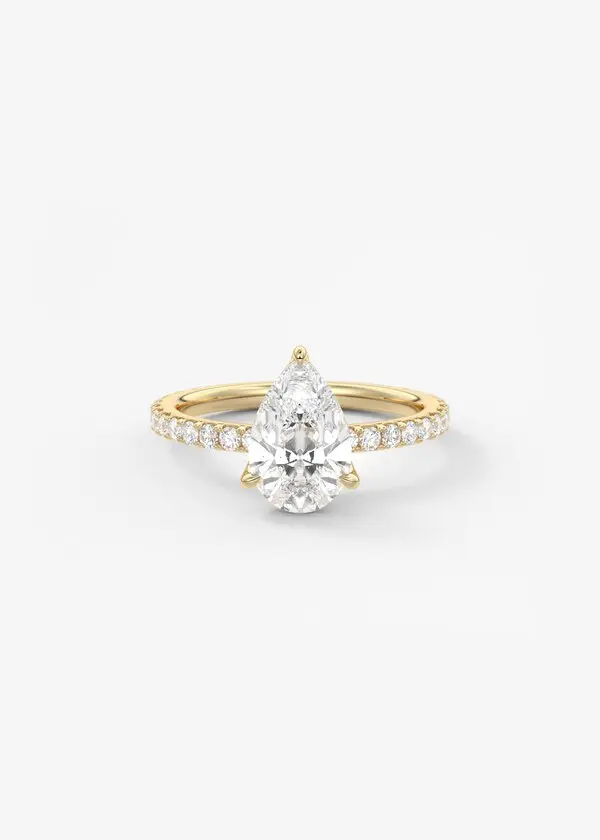 FRANK DARLING Royale Pavé Pear Ring