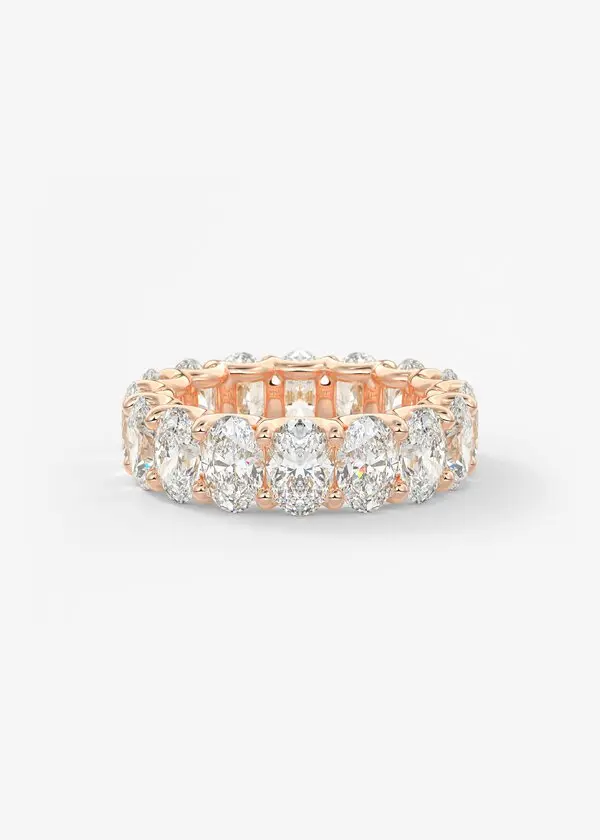FRANK DARLING Oval Scallop 6.3mm Eternity Ring