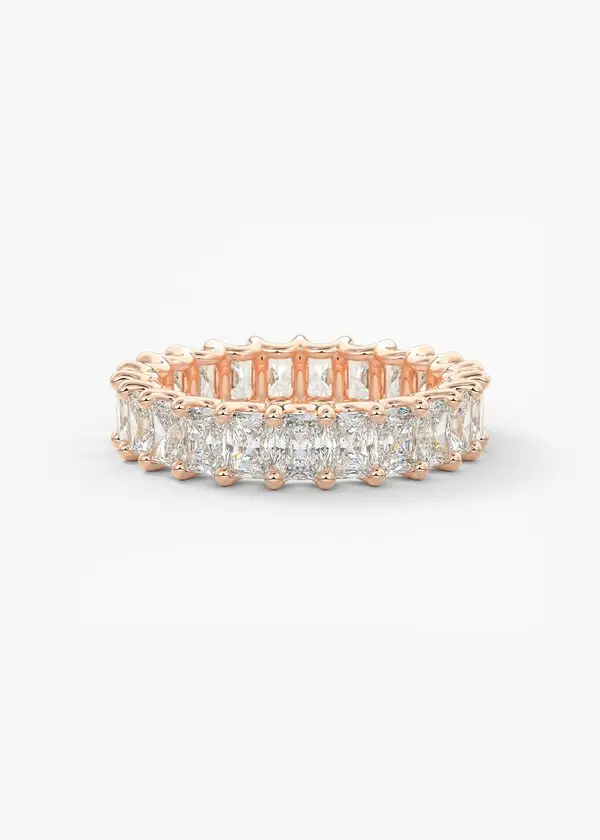 FRANK DARLING Radiant Scallop Eternity 4mm Ring