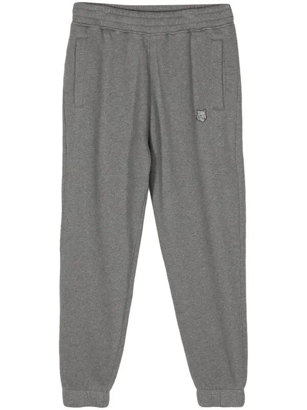 Maison Kitsuné Logo-appliqué Track Pants - Grey