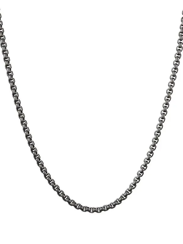 David Yurman Box Chain Necklace - Silver