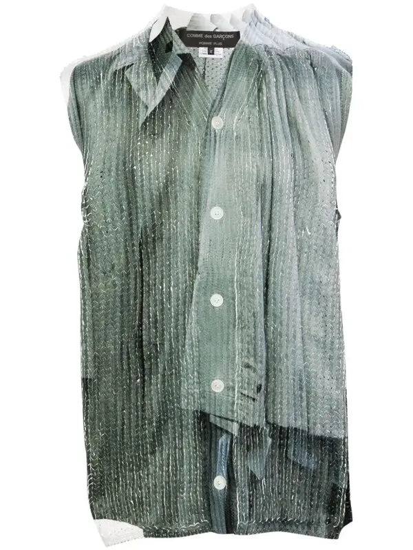 Comme Des Garçons Abstract Print Vest