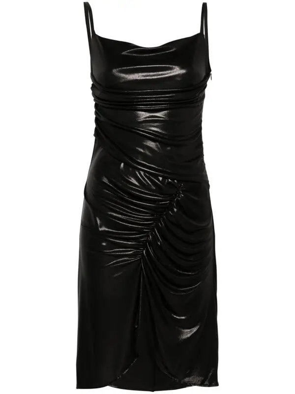 MARINE SERRE Panelled Draped Minidress