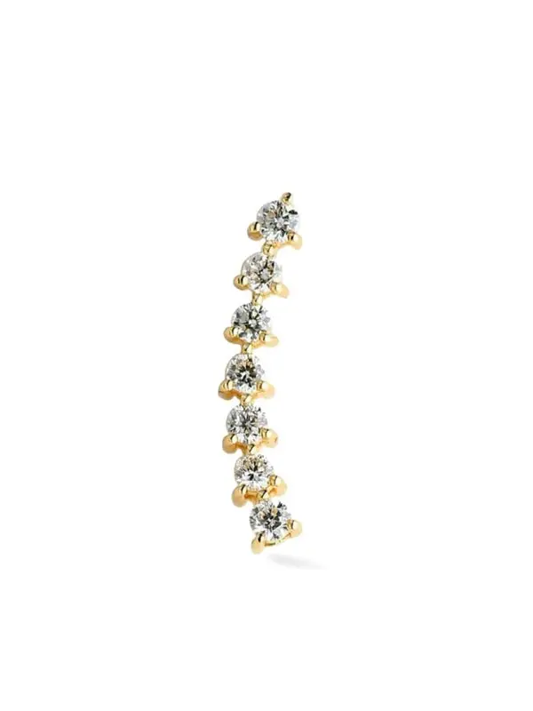 LARK & BERRY 14kt Yellow Diamond Linear Earring - Gold