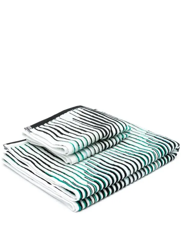 Missoni Striped Cotton Towels - Blue