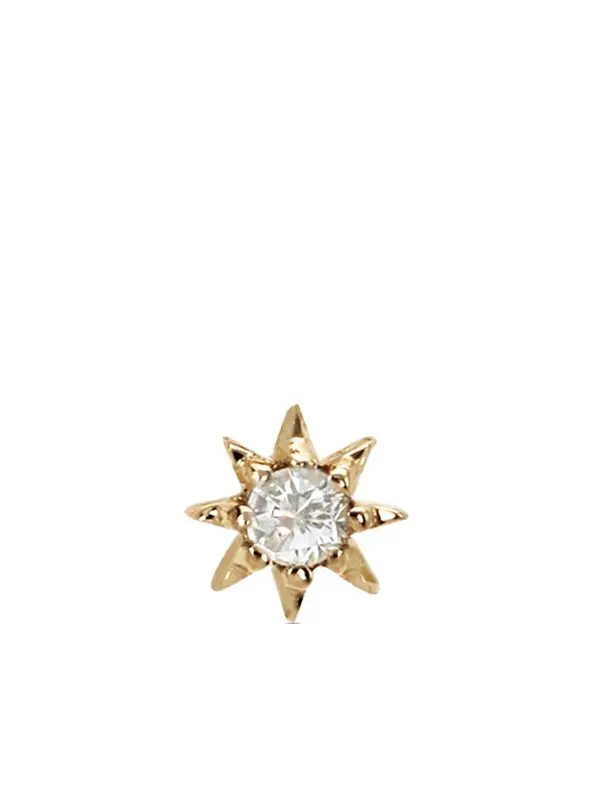 LARK & BERRY 14kt Yellow Diamond Interstellar Starburst Earring