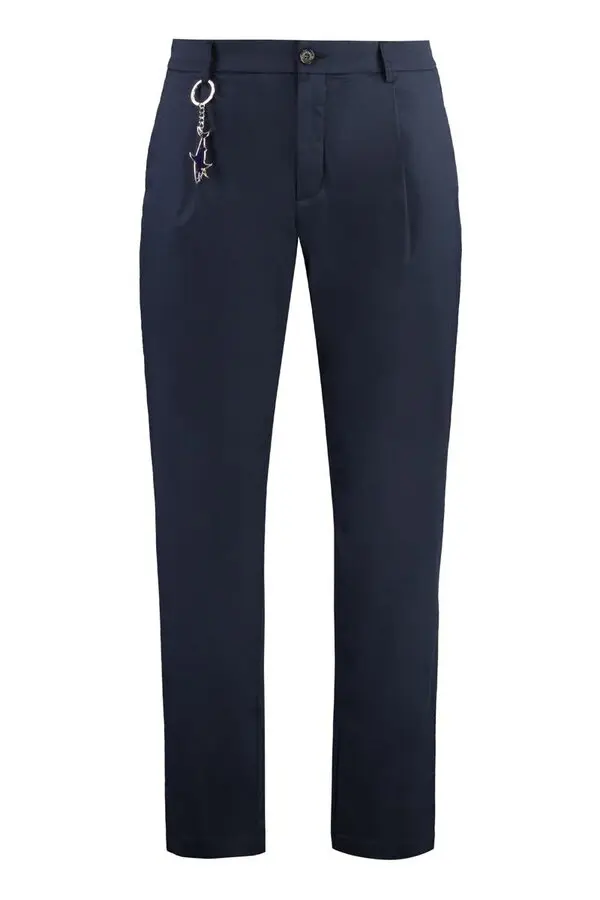 Paul & Shark Cotton Trousers - Blue