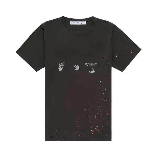 Off-White Vintage Paint Splatter Short-sleeve Tee 'magnet - White