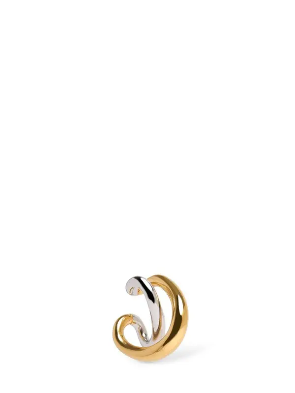 Charlotte Chesnais Initial Vermeil & Silver Ear Cuff - Gold,silver | Editorialist