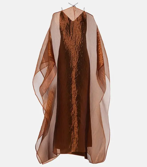 TALLER MARMO Sza Sza Fil Coupé Kaftan - Brown