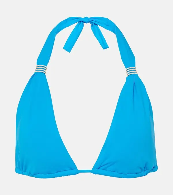 Melissa Odabash Grenada Halterneck Bikini Top - Blue