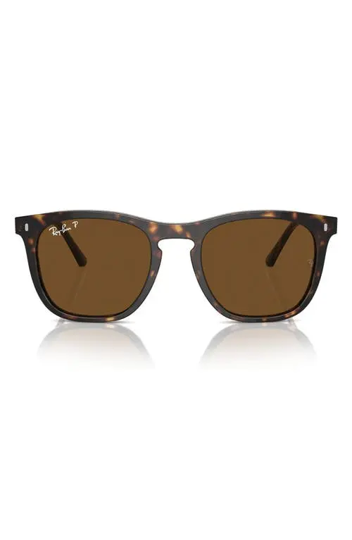Ray-ban 53mm Polarized Square Sunglasses - Havana