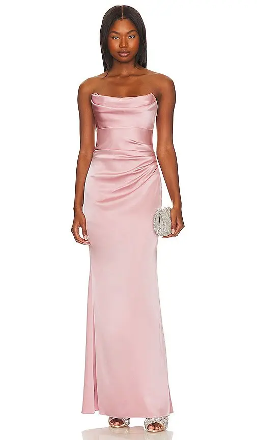 Katie May X Taylor Gown - Rose Quartz