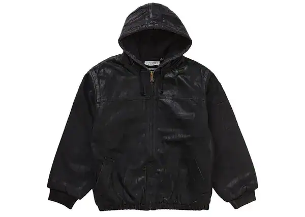 Supreme Mm6 Maison Margiela Foil Hooded Work Jacket - Black